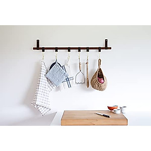 Leather Loop Hooks household storage & organization towel holder kitchen oven hook strap closet pants hook hanger pan hooks jeans hooks [3, 6 or 12 PK]