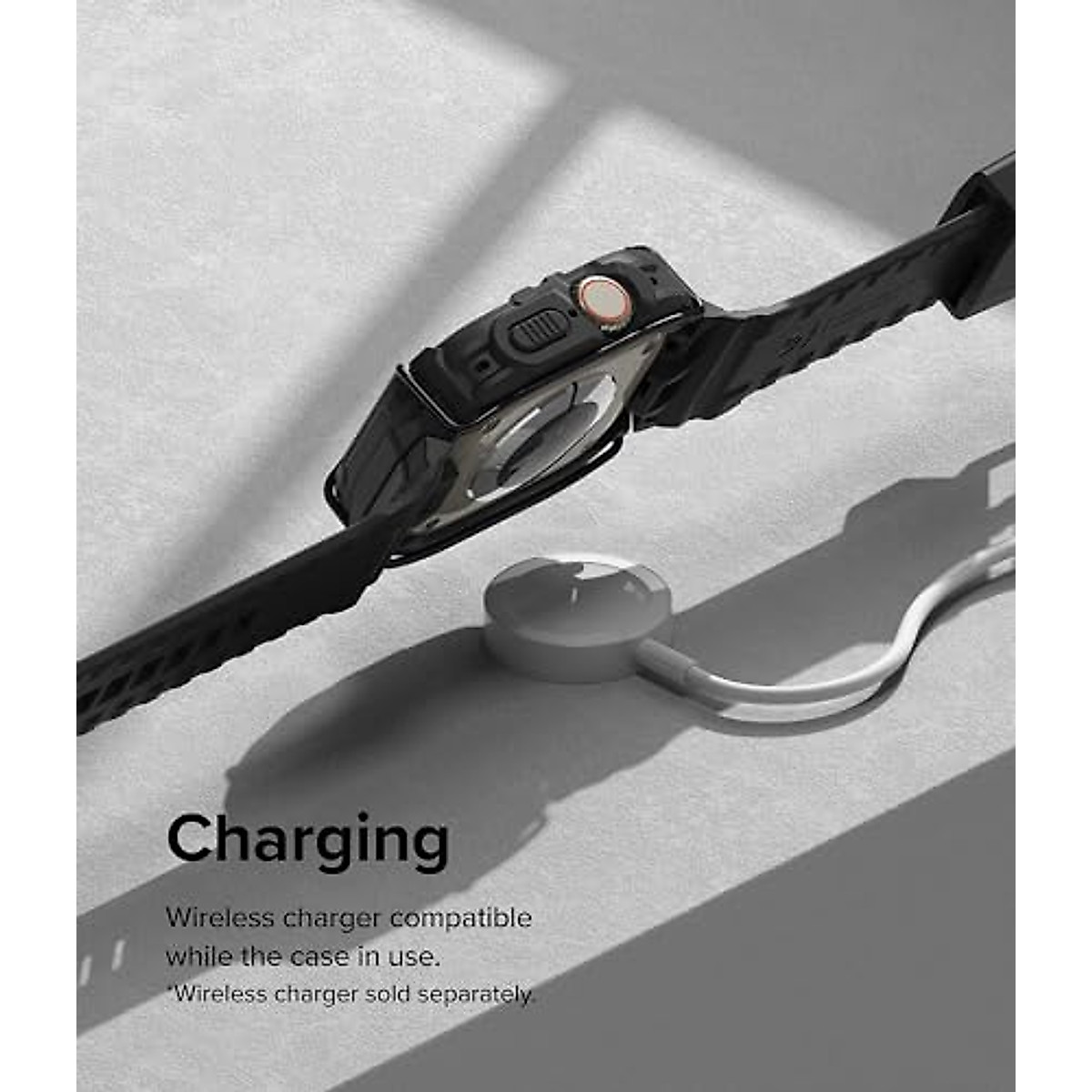 Ringke Fusion-X Guard [Watch Band + Case] Compatible with Apple Watch Ultra 2 Band with Case and Designed for Apple Watch Ultra, Shockproof Rugged Stainless Steel Guard Cover - Black