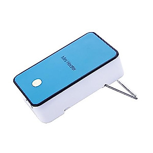 Safety Energy-saving Heater Mini Portable Room Office Desktop Electric Fan Heater Air Warmer Blue