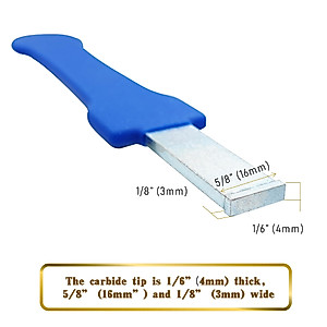Carbide Scraper, Super Scraper Removes Residue from Steel, Aluminum, etc (Small-1pcs)