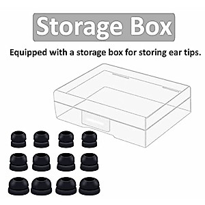 6 Pairs Double Flange Compatible with Beats Fit Pro Ear Tips Buds, S/M/L 3 Size Replacement Noise Reduce Silicone Wing Eartips Earbuds Earplug Fit in Case for Beat Fit Pro - Black