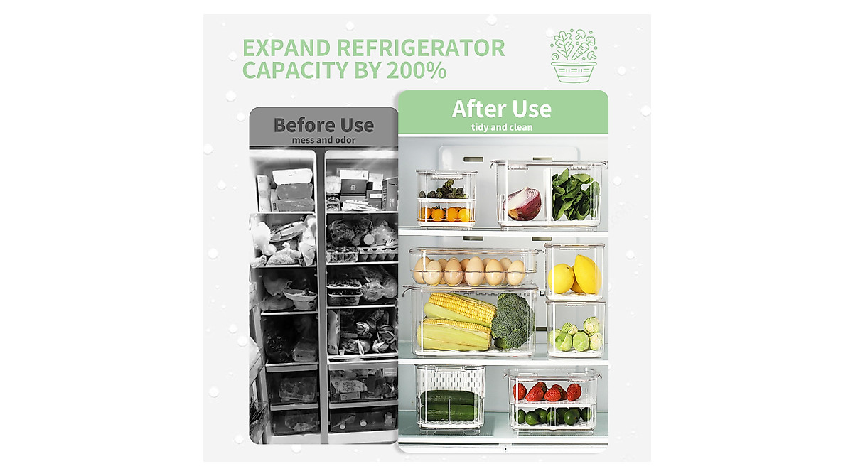 elabo Food Storage Containers - Keep Fruits Fresh & Organized