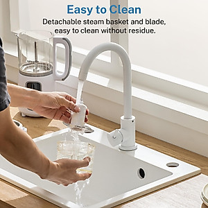 Ollygrin Baby Food Maker Steamer and Blender Baby Food Processor Puree Machine Baby Steamer Blender Food Processor One Step Baby Food Maker Chopper Grinder Auto Cooking Grinding Touch Screen White