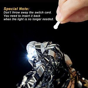 24pcs Lighted Wedding Wands Send off, LED Ribbon Stick with Shiny Foil Tinsel Glitter Hand Light up Streamers for Bridal Baby Shower Birthday Party Celebration (Silver)