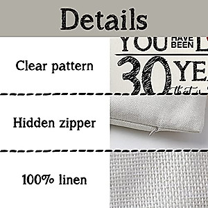 Wlesinzt 30th Birthday Decorations for Women Men Throw Pillow Covers 18X18 30th Birthday Gifts for Her Him Dirty Best Gifts for 30 Year Old Woman 30 Year Old Gift Ideas
