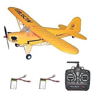 PLRB TOYS RC Hobby Plane, with Brushless Motor RC 5 Channels J3 Aircraft Ready to Fly with 6-axis Stabilizer System for Beginner Practice Wingspan 680mm