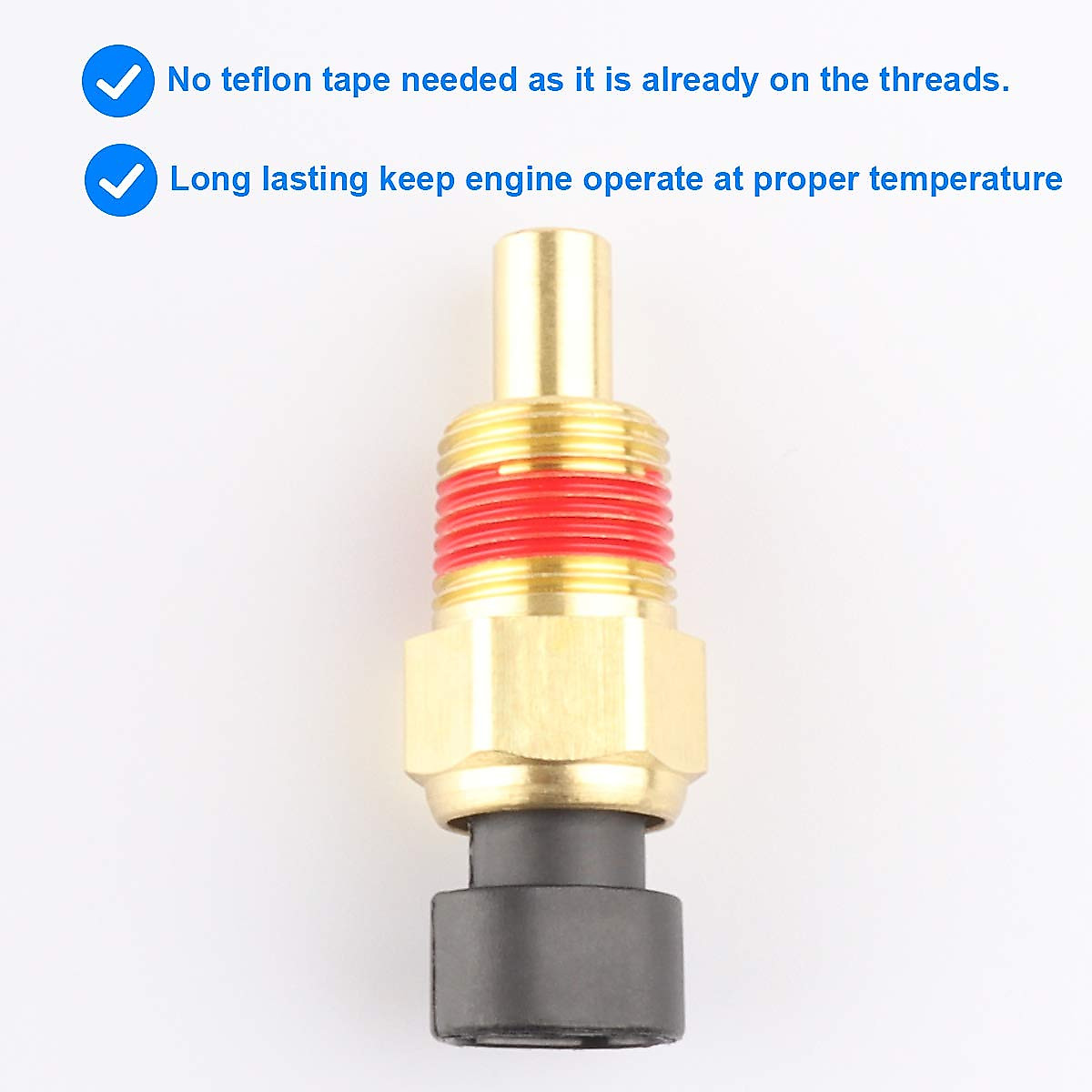 Coolant Temperature Sensor, ECT Temp Sensor 213-928, 15326386, 213928 Compatible with Buick Cadillac Chevy GMC Pontiac Duramax- Astro Blazer Impala Malibu K1500 S10 Silverado Tahoe Sierra Yukon, More