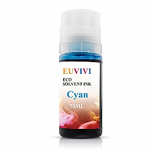 Auto-Fill Water Based Eco Solvent Ink Refill for Epson Printer ET-2400 ET-2800 ET-2803 ET-2850 ET-2720 ET-2760 ET-2750 ET-4700 ET-4800 Water Based Ecosolvent Ink Eco-Solvent Ink (CMYK/Syringe-Free)