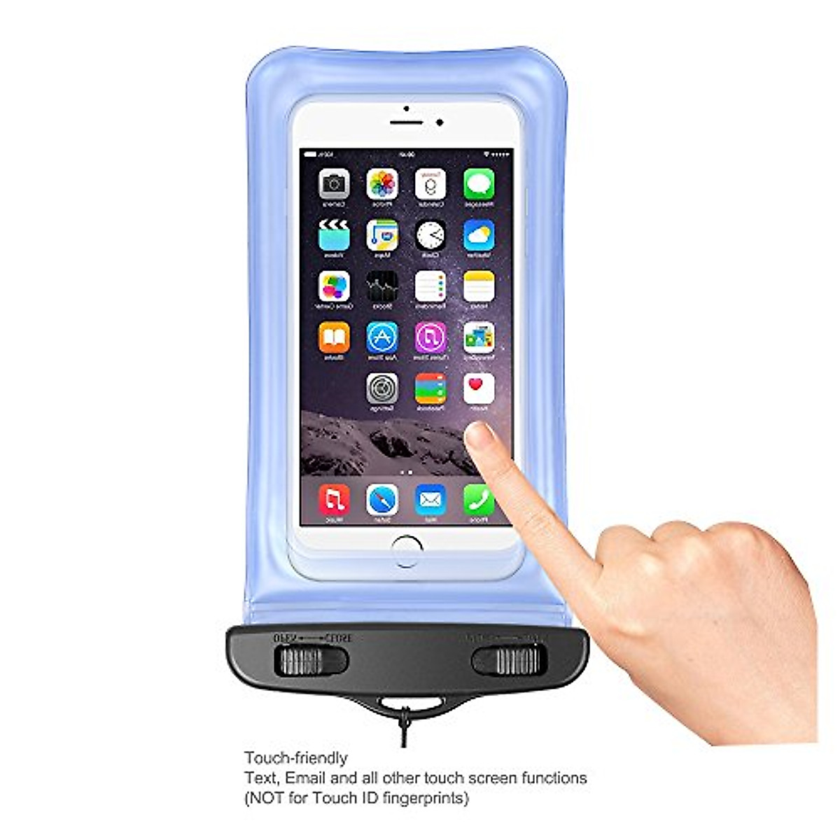 Floating Waterproof Pouch for Samsung Galaxy Note 20 Ultra S20 S21 S22 S23 Ultra S21+ S20 Plus S21 FE Note 10 Plus Lite 9 S10 Plus A53 5G, A13 5G, A52 5G, A42 5G Underwater Phone Case Dry Bag Black