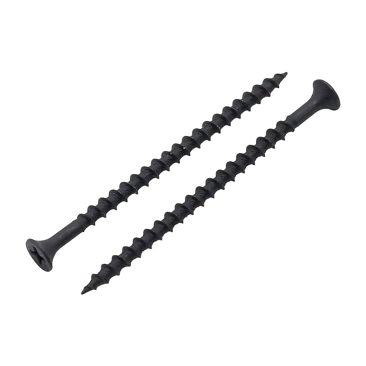 TOUHIA 100pcs M4 Drywall Screws #8 x 2-3/4" Coarse Thread Phillips Bugle Head Wood Screws, Self Tapping, Carbon Steel, Black Oxide Finish