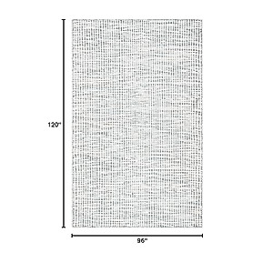 SAFAVIEH Vermont Collection Area Rug - 8' x 10', Grey & Ivory, Handmade Wool, Ideal for High Traffic Areas in Living Room, Bedroom (VRM806F)