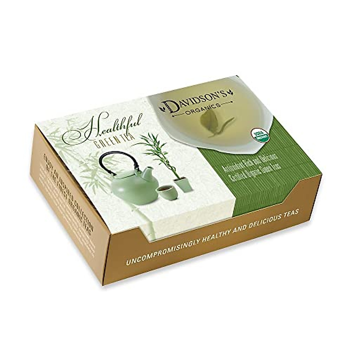 Davidson's Organics, Assorted Green Teas, 100-count Individually Wrapped Tea Bags