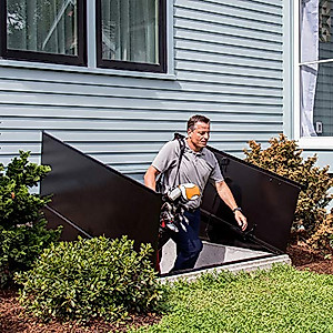 BILCO Size C Basement Door - Powder Coat Finish and keyed Lock kit (Brick)