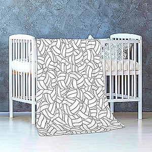 Volleyball Throw Blanket Fluffy Fuzzy Throws Blanket Adult Kids Soft All-Season Warm Blanket Cozy Lightweight Flannel Blankets for Bedroom Living Rooms Sofa Home Decor