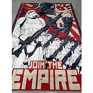starwars Rug, Join The Empire Rug, Empire Propaganda Rug, Boy Room Rug, Fantastic Rug, Area Rug, Non Slip Rug coolVibesR114.5 140x200cm = 4.6 ft x 6.5 ft