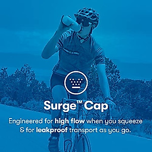 Polar Bottle - Breakaway - 20oz Wave, Deep Blue & Charcoal - Insulated Water Bottle for Cycling & Sports, Keeps Water Cooler Longer, Fits Most Bike Bottle Cages