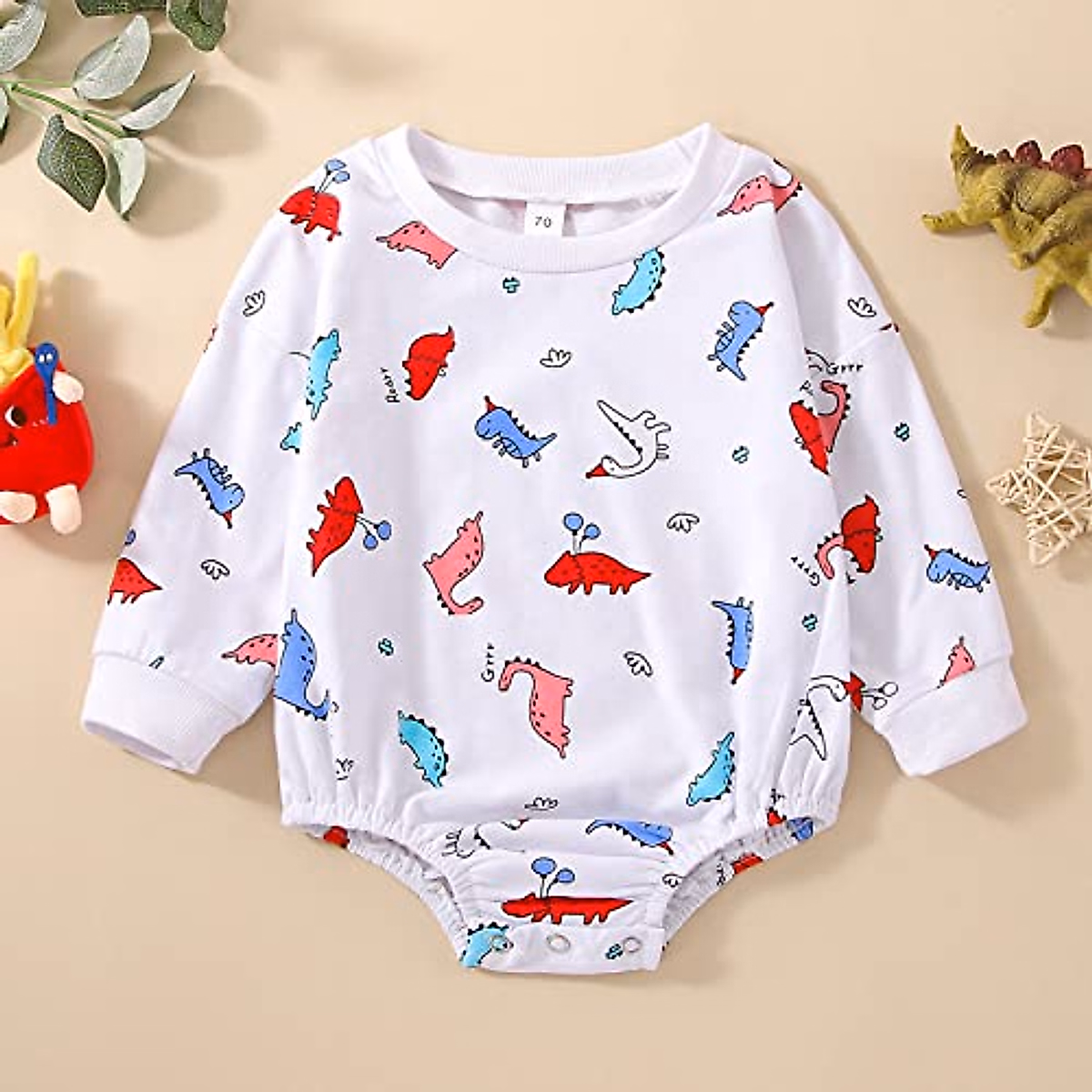 Baby Girl Boy Crewneck Sweatshirts Oversized Tops Sweatshirts High Neck Sweaters Rompers Outfits Toddler Hooded Romper