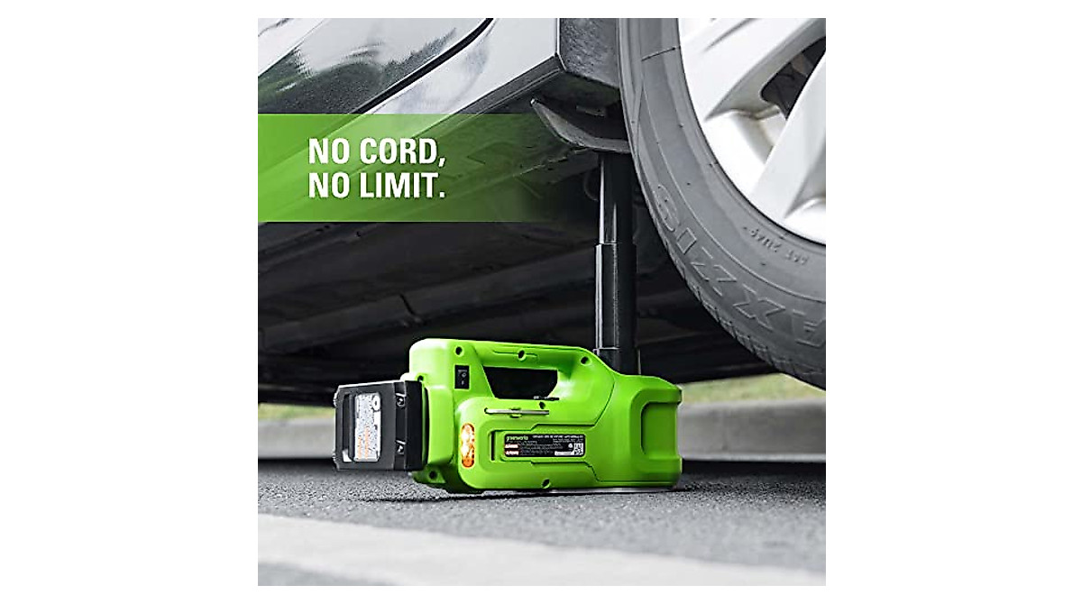 Greenworks 24V Cordless Car Jack - 3 Ton Hydraulic Power