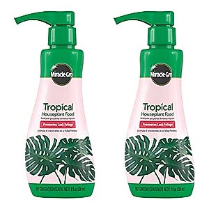 Miracle-Gro Tropical Houseplant Food - Liquid Fertilizer for Tropical Houseplants, 8 fl. oz., 2-Pack