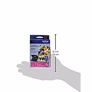 Brotheramp;reg; - LC75M (LC-75M) High-Yield Ink, 600 Page-Yield, Magenta - Sold As 1 Each - Reliable OEM Ink.