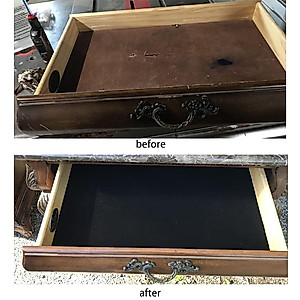 Self Adhesive Felt, DIY Self Adhesive Fabric for Art & Crafts, Peel and Stick Felt for Drawer/Jewelry Box Felt Liner (10, Black)