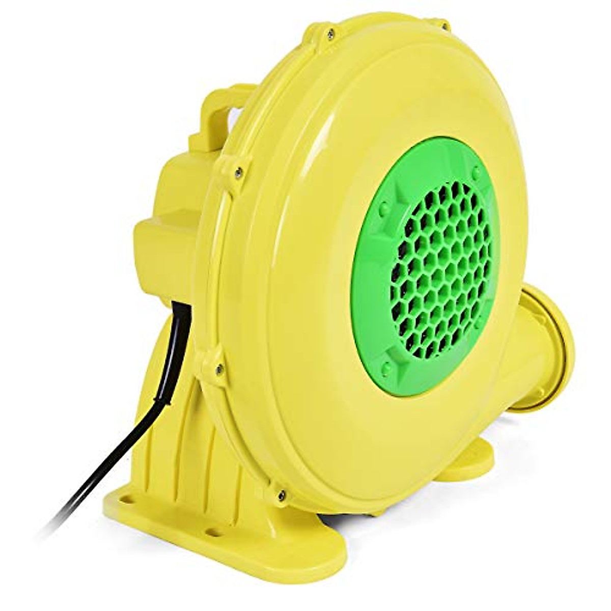 HONEY JOY Air Blower, 1100 Watts 1.5HP Bounce House Blower for Inflatables, Bouncy Castle and Jump Slides, 13FT Wire & Stakes, UL Certificate, Portable and Powerful Commercial Air Blower(1100w, 1.5HP)