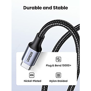 UGREEN USB C Charger Cable 2-Pack 60W PD 3.0 USB C Cable Compatible with Samsung Galaxy S23/22/Z Fold/Z Flip, Google Pixel 7/6A MacBook Air iPad Pro/Mini iPad 10, PS5, Switch, etc. 6.6FT