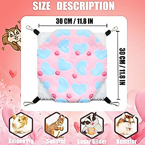 LROEZR 3 Pcs Pet Small Animal Hanging Hammock Guinea Pig Rat Hamster Squirrel Hanging Bunk Bed Hammock Cage Toy for Hamster Chinchilla Rat Sugar Glider Parrot Guinea Pig Hideout Sleep Play
