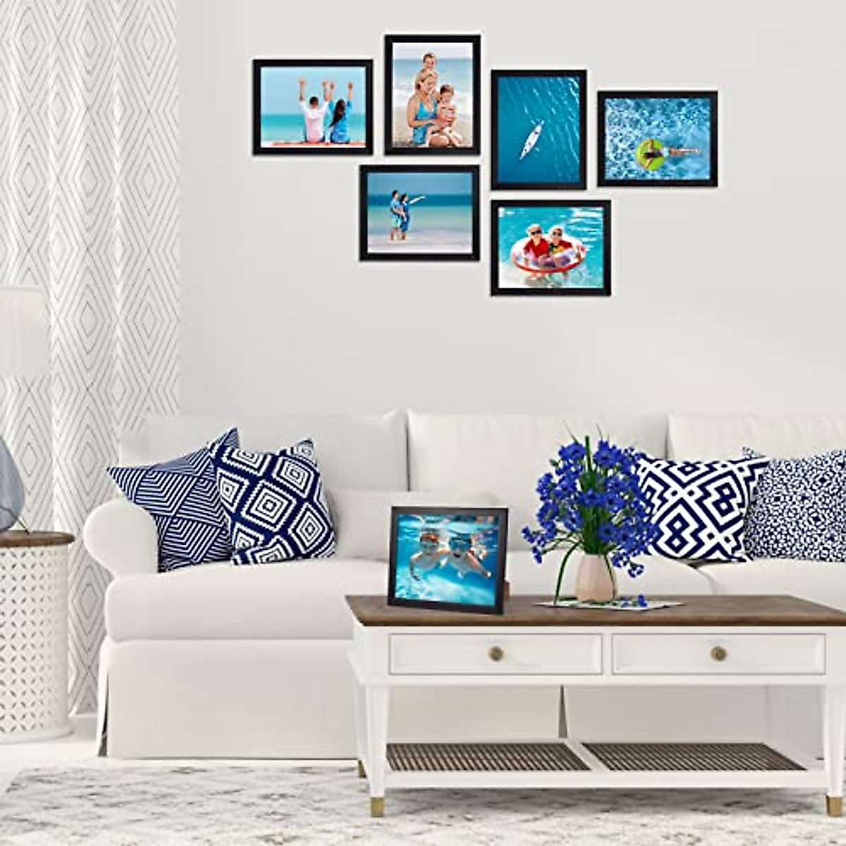 Giftgarden Black 8.5x11 Picture Frame Set of 12, Multi 8.5 x 11 Frames Bulk for Award Certificate Document Diploma, Wall or Tabletop Display