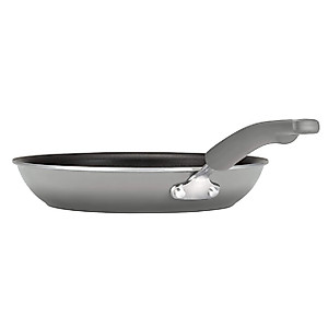 Rachael Ray Brights Nonstick Frying Pan Set / Fry Pan Set / Skillet Set - 9.25 Inch and 11 Inch, Gray