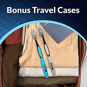 Charcoal Toothbrush 6 Pack, Natural Teeth Whitening Solution - Ultra Soft Tooth Brush - Gentle, Slim Brush Head - Black Toothbrushes for Adults Working Great with Activated Charcoal Toothpaste