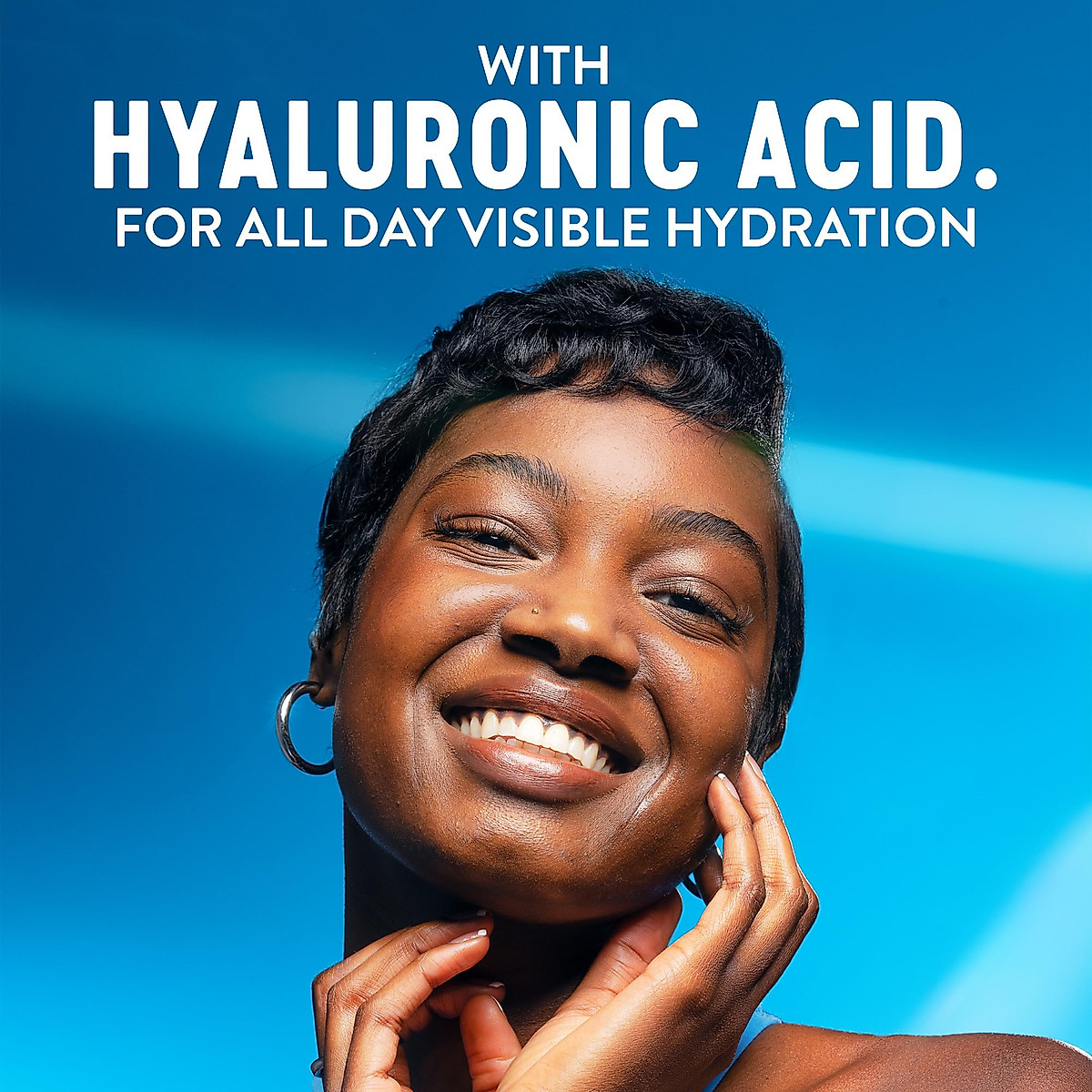 Biore UV Aqua Rich Daily Hydrating Facial Moisturizer with SPF 50 | Oil Free Sunscreen & Primer for Makeup with Hyaluronic Acid, No White Cast, Non-Comedogenic, For Sensitive Skin, PA++++, 1.7 Oz