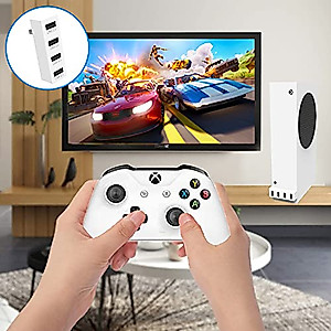 4 Ports USB Hub 2.0 for Xbox Series S, High Speed USB Hub Splitter Expansion Adapter Compatible with Xbox Series S Console