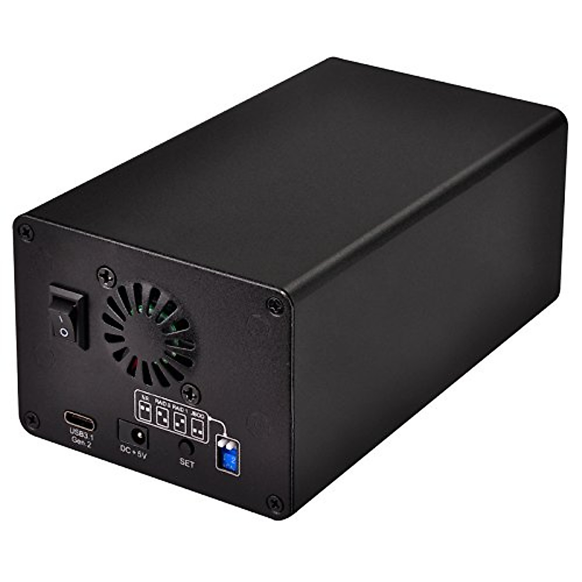 Silverstone Tek USB 3.1 Gen2 Type-C external Hard Drive Enclosure w/ Configurable Raid Functionality for 2.5" Drives DS223