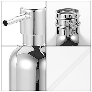 2pcs Lotion Bottle Clear Container Kitchen Soap Dispenser Clear Plastic Containers Shampoo Bottle Home Soap Bottle Hand Foaming Soap The Pet Push Type Travel Toner Bottle