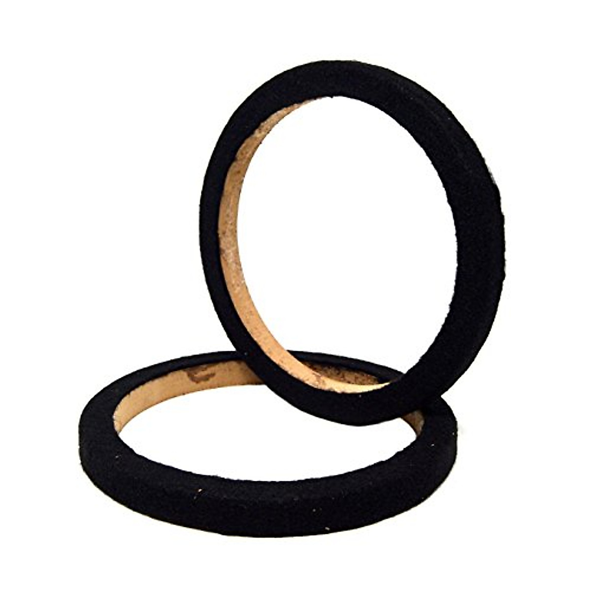 Pipeman's Installation Solution 2 Pair 8" MDF Wood Speaker Mounting Spacer Rings Black Carpet Car Audio