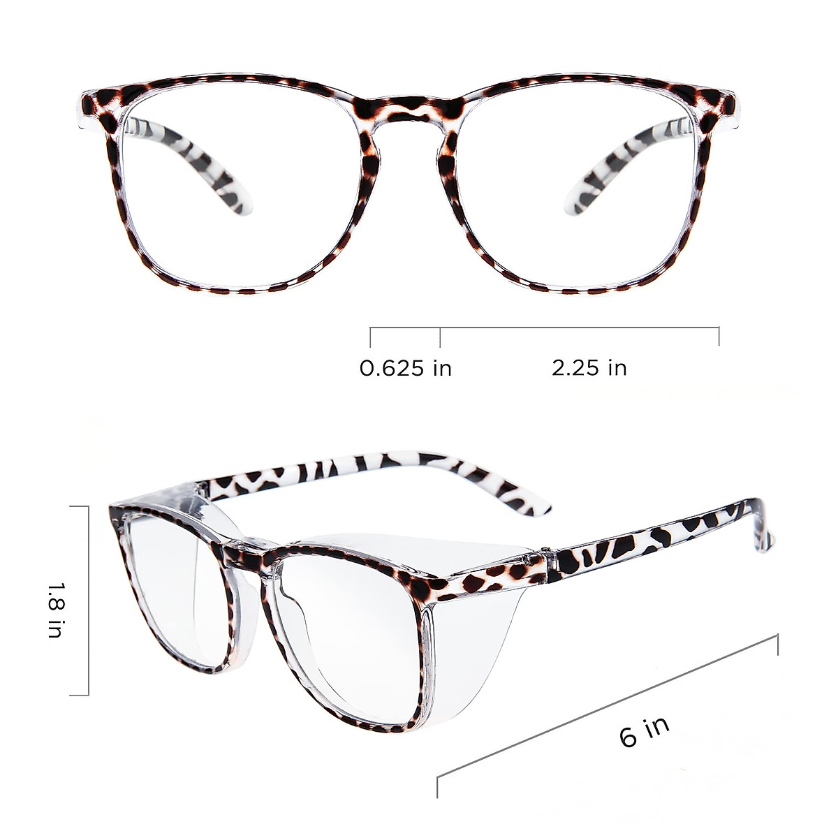 JOO'RTI Safety Glasses Goggles Anti Fog Proof Eye Protective Eyewear Protection Nurse Medical Spoggles Uv Lab Ppe Glases Googles Z87 Side Shield Surgical Prescription Snoggles Fashion