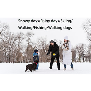 SILENTCARE Men's Warm Snow Boots, Fur Lined Waterproof Winter Shoes, Anti-Slip Lightweight Ankle Boot (11.5 M US, Black)