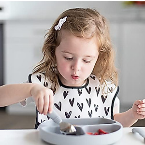 Bumkins Bibs, Baby Bibs for Girl or Boy, SuperBib Baby and Toddler Bib for 6-24 Months, Baby Bib for Eating, Feeding Bib, Waterproof Lightweight Fabric – Always Hungry