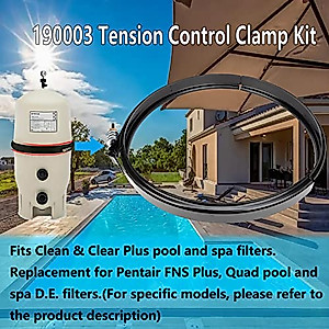 GEATaaT 190003 Tension Control Clamp Kit Compatible with Pentair Pool and Spa Filter