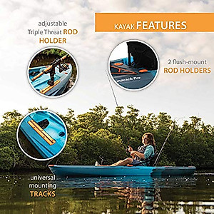 Lifetime Tamarack Pro 103 Sit-On-Top Kayak, Lightning Fusion, 10 ft. 3 in.