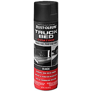 Rust-Oleum 248914 Truck Bed Coating Spray, 15 oz, Black, 15 Ounce (Pack of 1)
