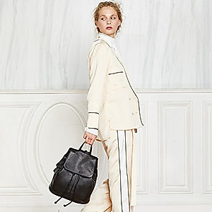 Genuine Leather Backpack for Women Elegant Ladies Travel Shoulder Bag