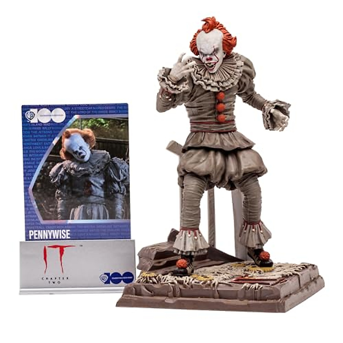 McFarlane Toys - WB 100: Pennywise (It Chapter Two) Movie Maniacs 6in Posed Figure