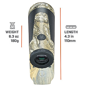 Bushnell BoneCollector 850 Laser Rangefinder, Hunting Laser Range Finder in Realtree Edge Camo