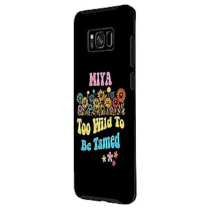 Galaxy S8+ MIYA Name Cute Retro Girls Wildflower MIYA Name Case