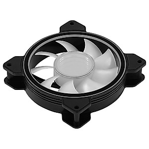 Aerocool Mirage 12 ARGB PC Fan, 1 x 12cm ARGB Fan with 6 Pin Connector, Black