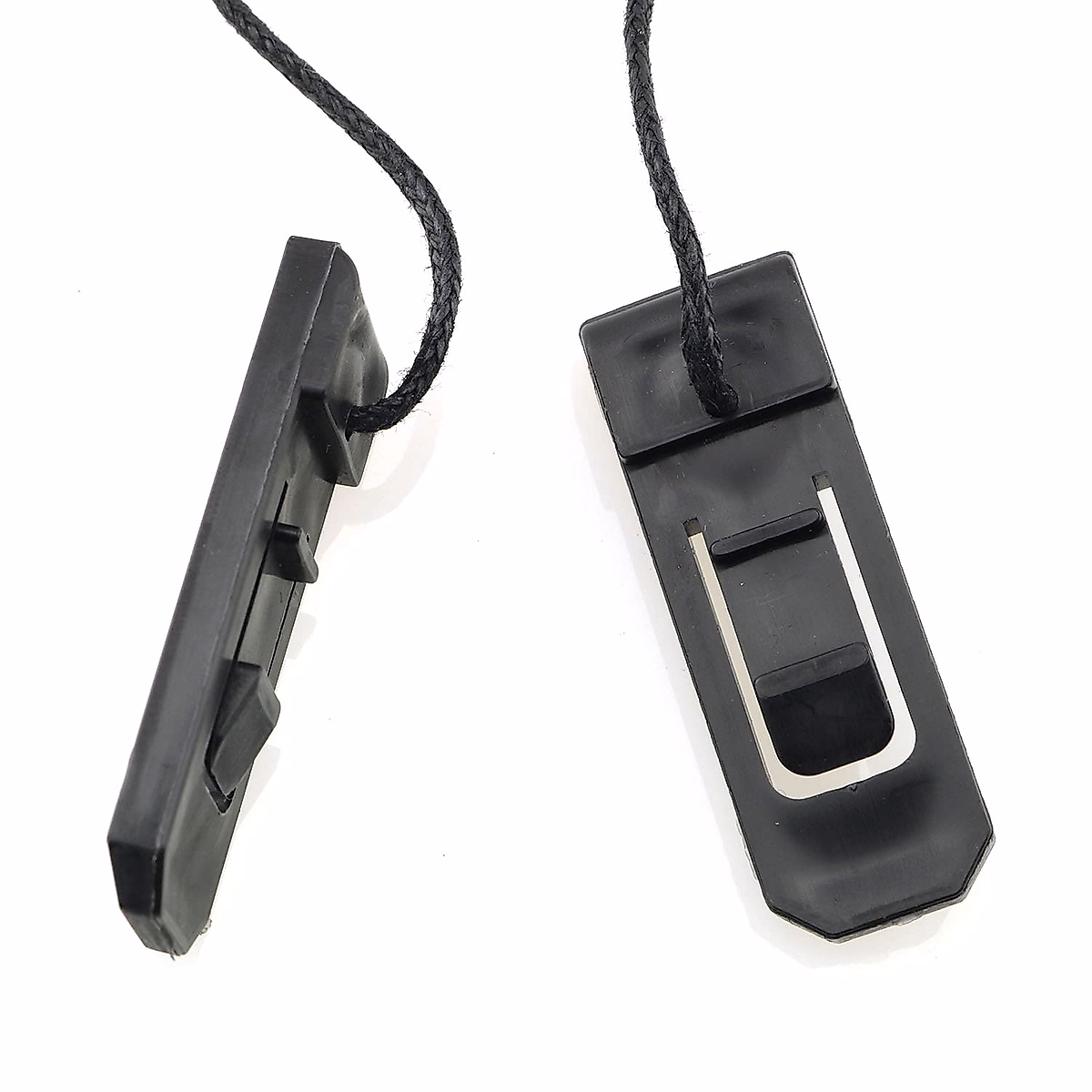 YHXiXi 4PCS Surfboard Fin Clips Surfing Watershed Fin Clip Paddle Board Surfboard Tail Clip Long Board Surf Fins Inflatable, Sup, Fixed Fin Accessory 4.3x1.3cm, Black