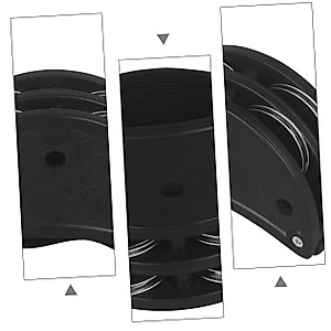 MILISTEN Foot Tambourine with Steel Jingles Cajon Box Drum Companion Accessory Foot Shaker Teaching Toys for Hand Percussion Instruments Black