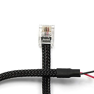 Radar Mount Mirror Wire Power Cord with Inline Fuse RJ11 - Valentine V1 Radar Detector